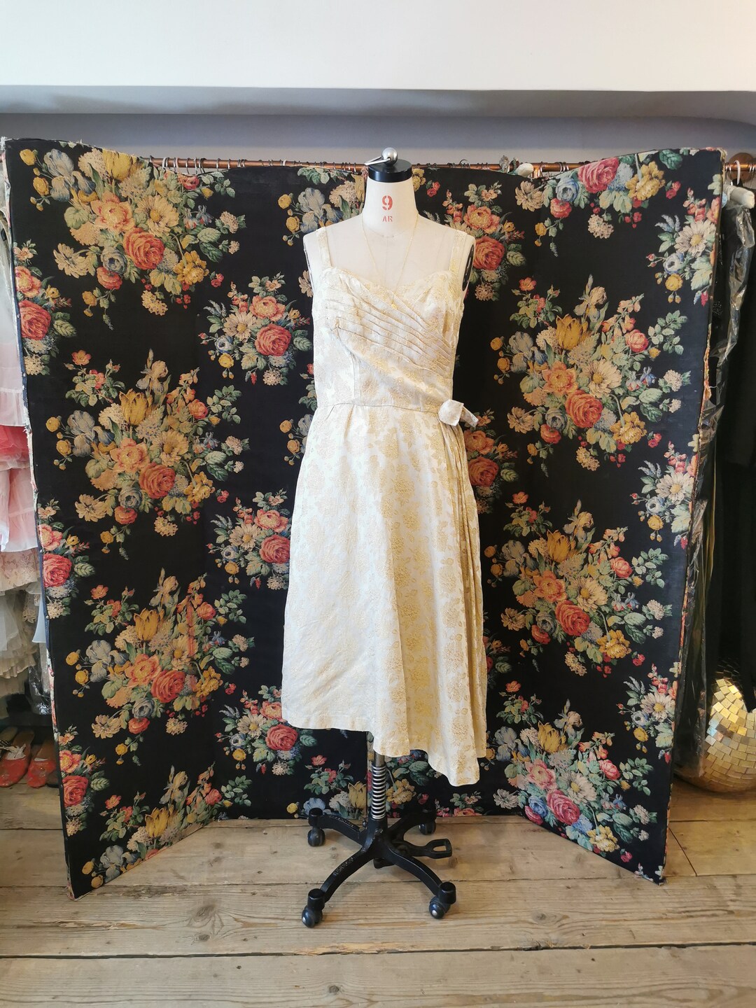 Alice Edwards 'italians' Vintage 1950's Metallic Brocade Dress ...