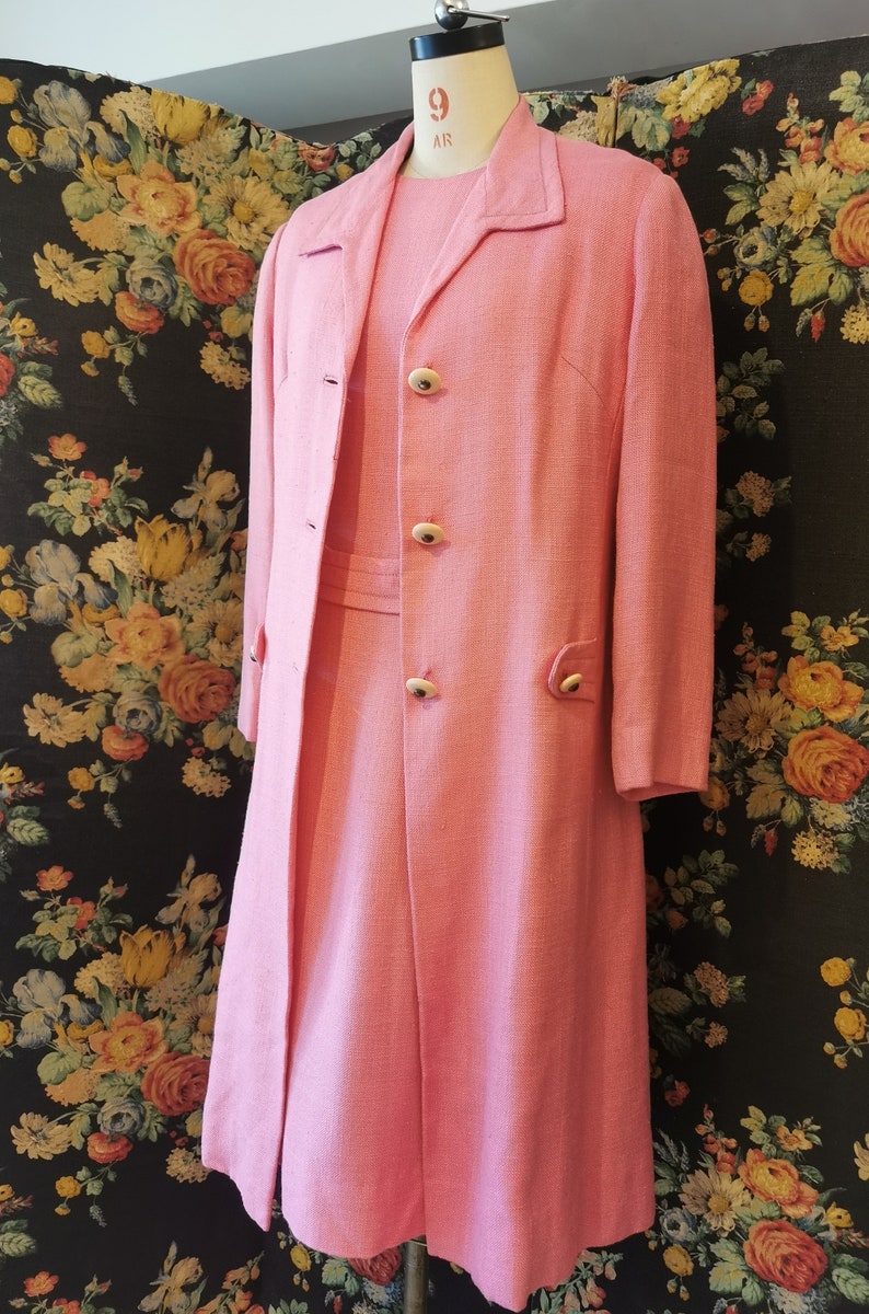 Cresta Couture Pink Linen Set - Etsy