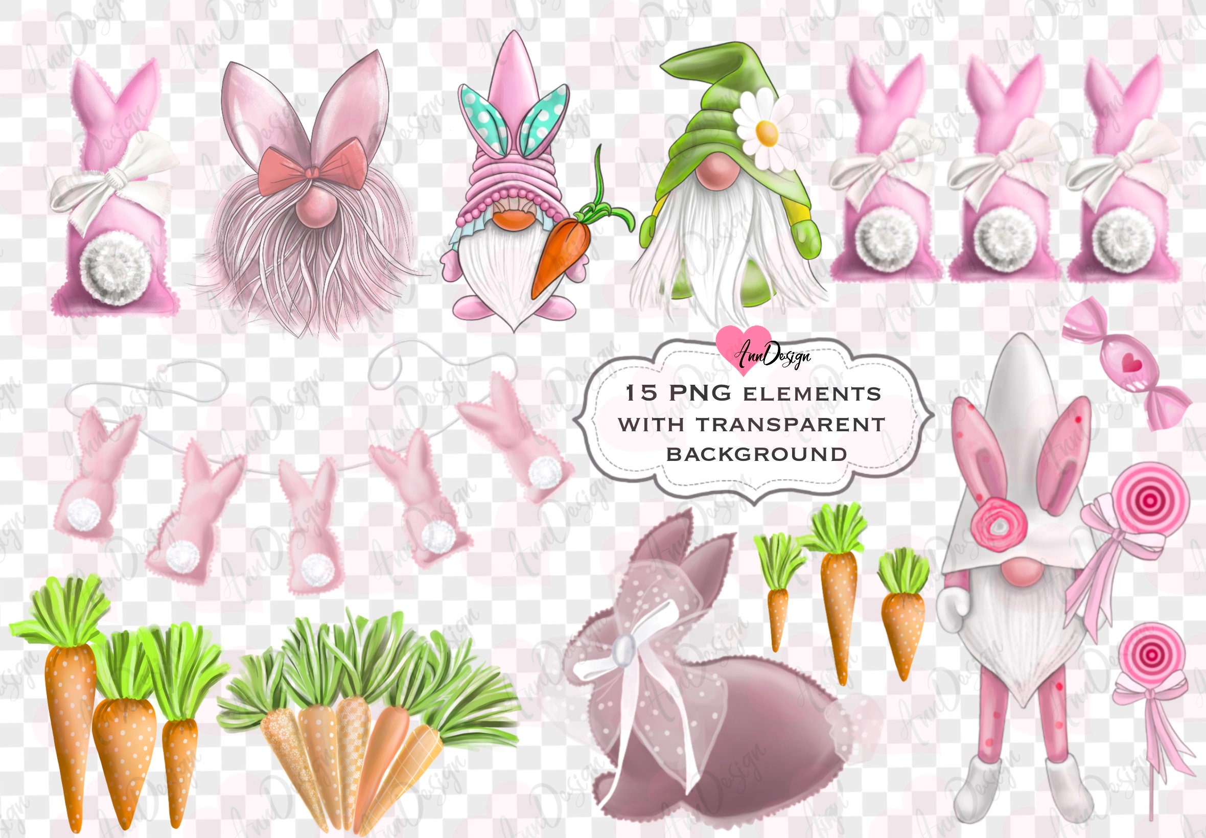 Easter Clipart Easter Rabbit Clipart Easter Watercolor - Etsy