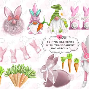 Easter Clipart Easter Rabbit Clipart Easter Watercolor Clipart, Digital ...