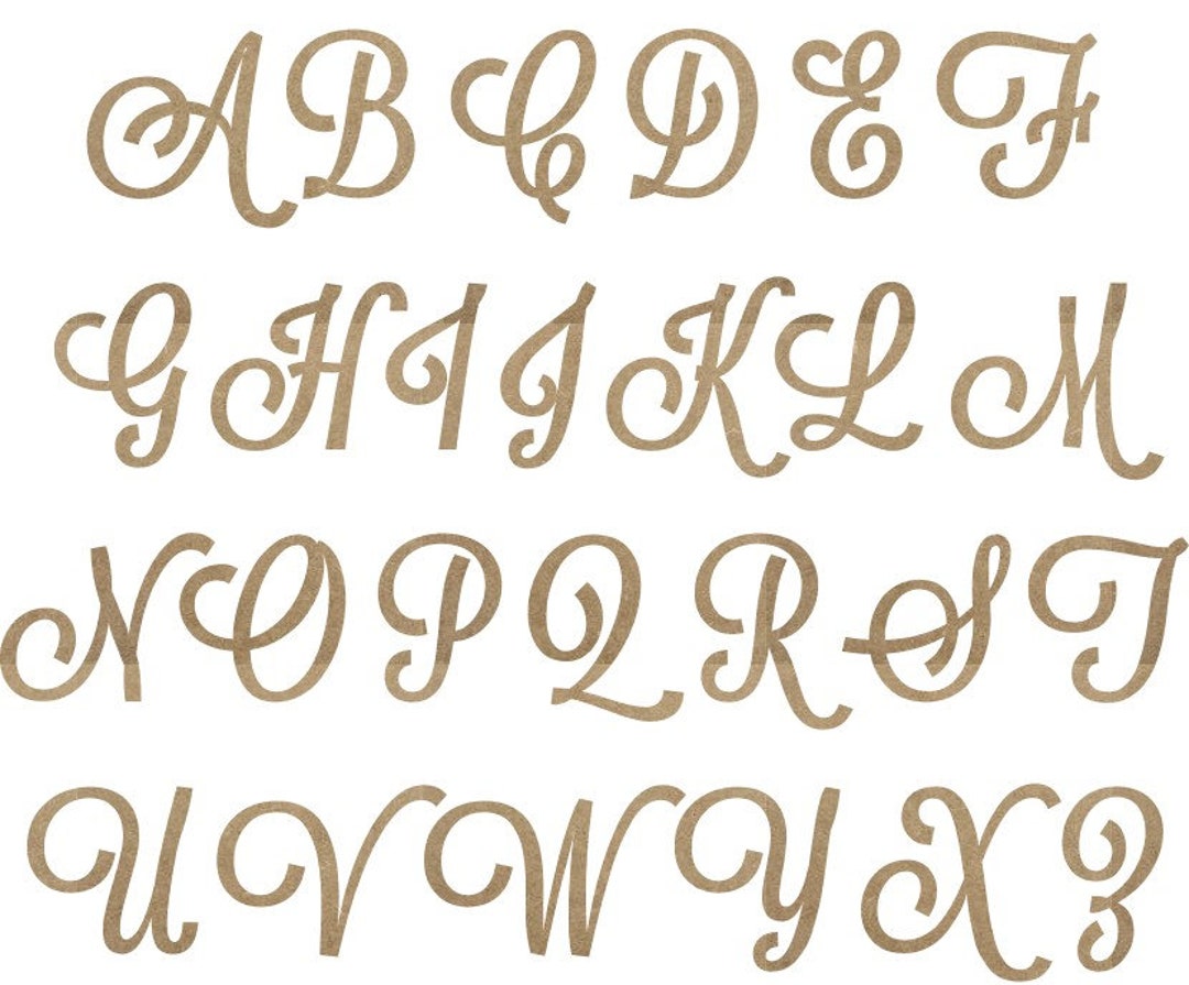 Capital Initial Letter in Wood to Paint lavender for Decoration, First ...