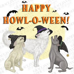 Happy Howl-o-ween - Digital PNG Download - Etsy