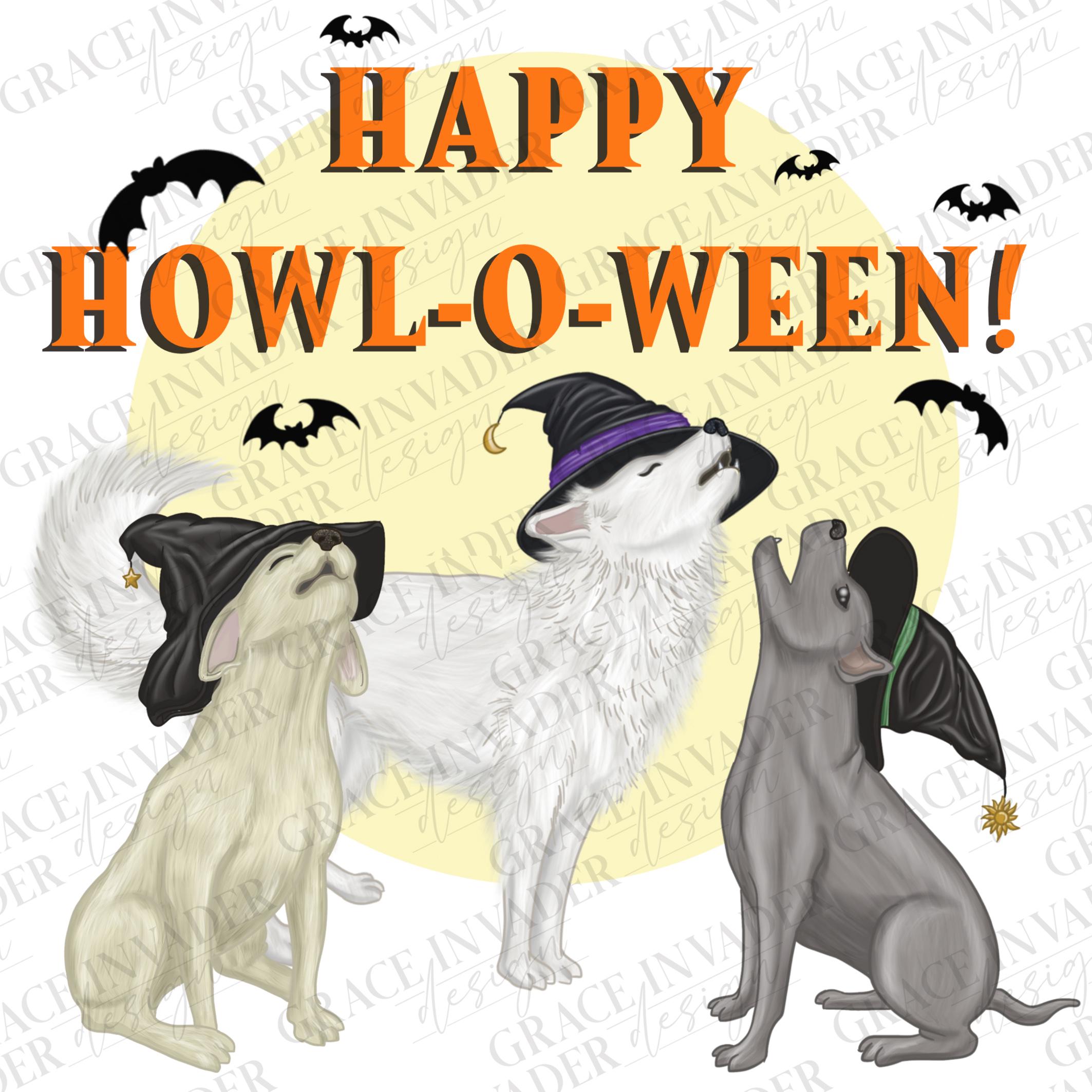 Happy Howl-o-ween Digital PNG Download - Etsy