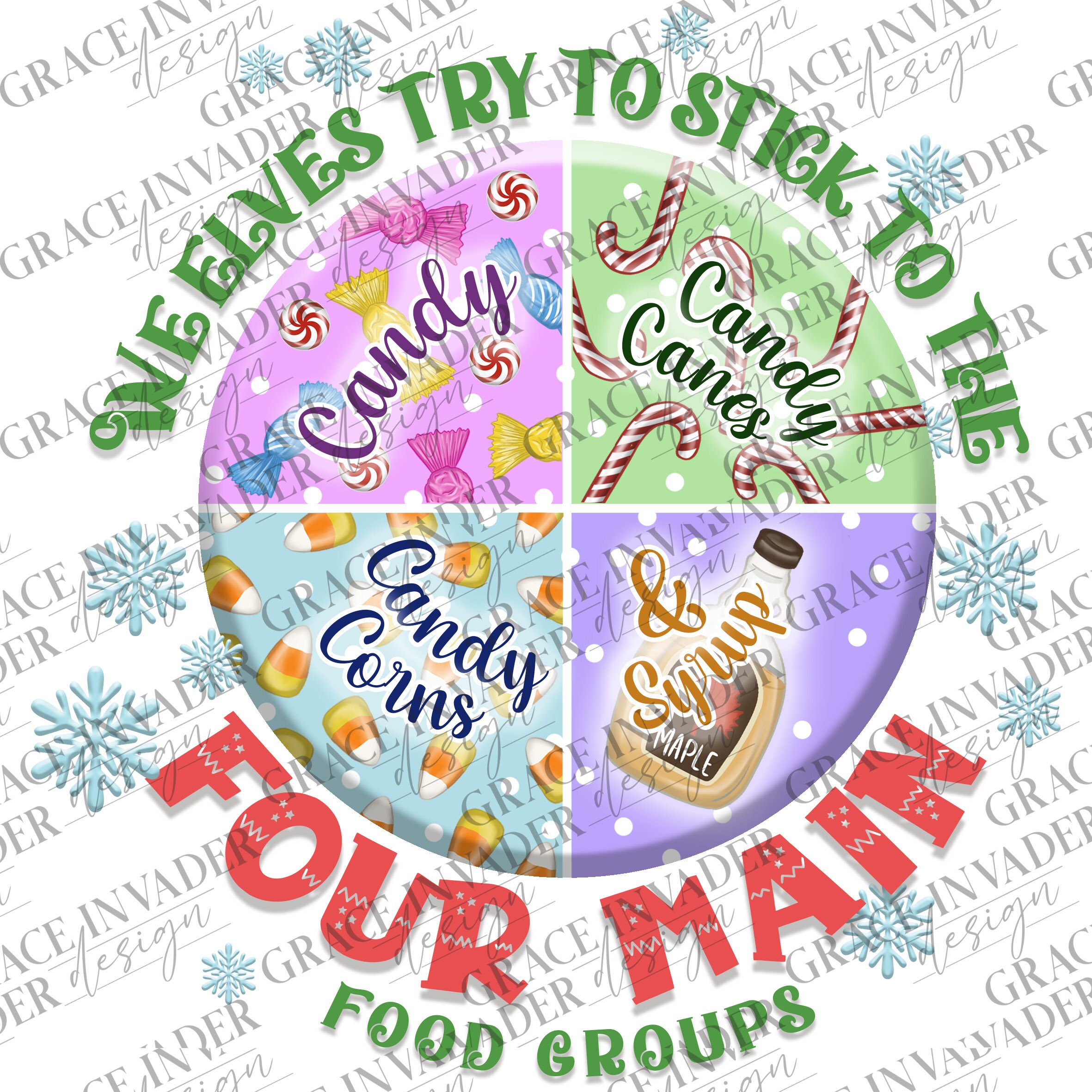 Elf Food Groups Digital Download - Etsy