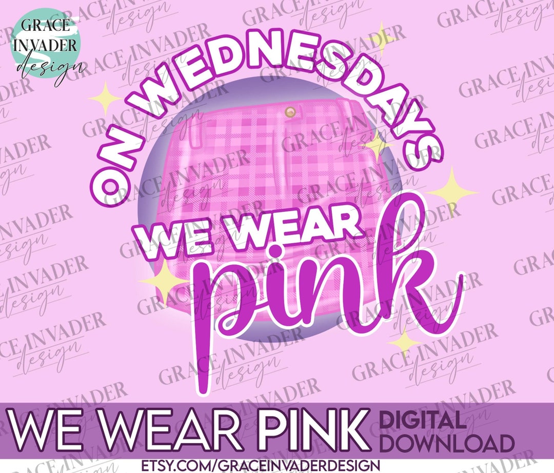 We Wear Pink - PNG Download - Etsy