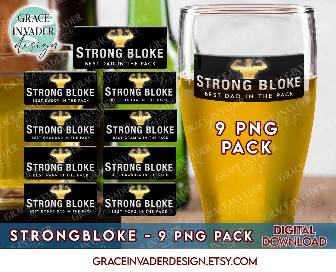 Strong-bloke - 9 PNG PACK - Digital Download - Etsy