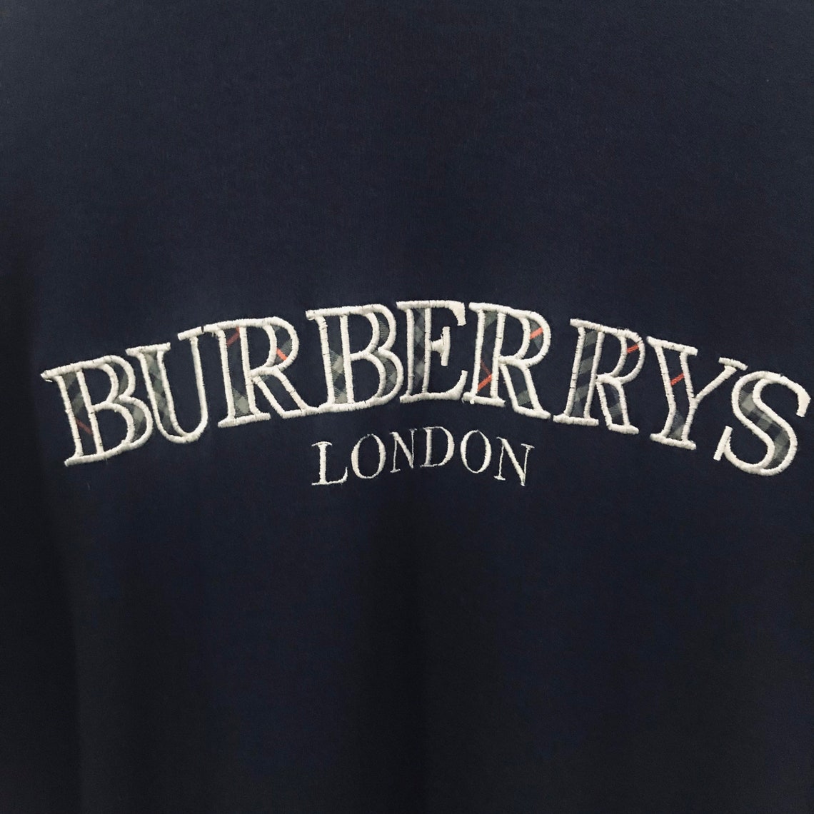Vintage X Burberry X Burberry Embroidery Big Logo Nova Cheks - Etsy