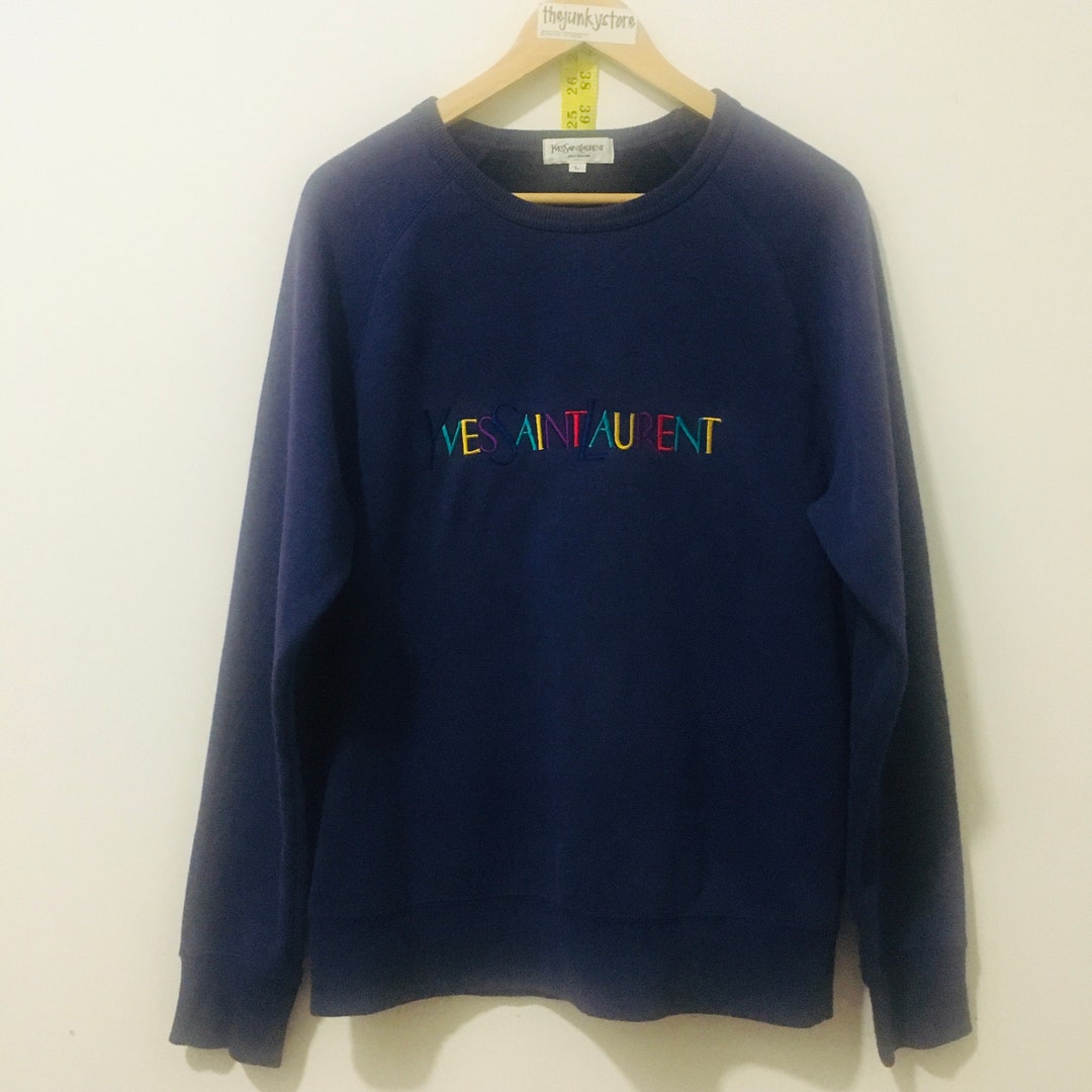 Yves Saint Laurent Embroidery Multicolour Logo - Etsy Canada