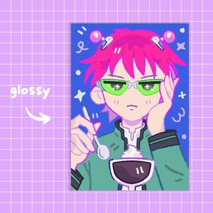 Saiki K A5 Prints - Etsy