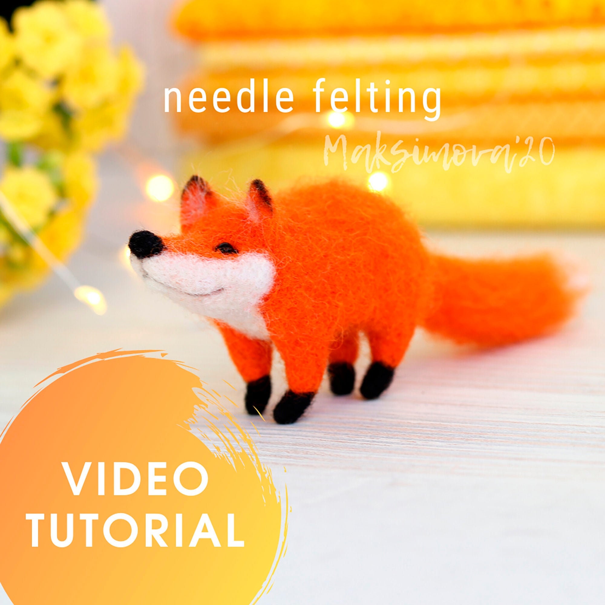 Needle Felting Tutorial : Plump Fox Tutorial | Etsy