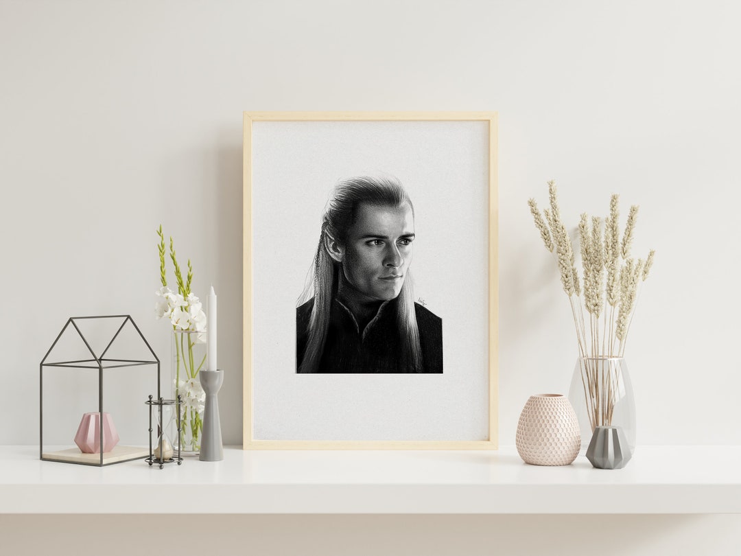 LOTR: LEGOLAS - Signed Drawing Print A3 - Etsy