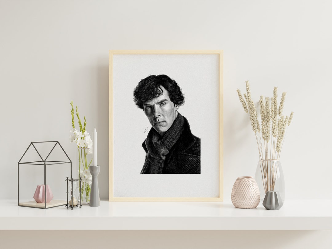 SHERLOCK - Signed Drawing Print A3 - Etsy