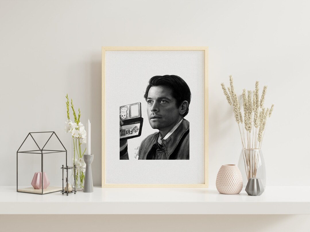 CASTIEL - Signed Drawing Print A3 - Etsy