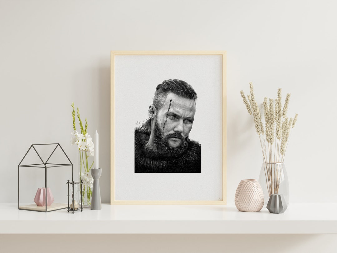 VIKINGS: UBBE - Signed drawing Print A3 - Etsy.de