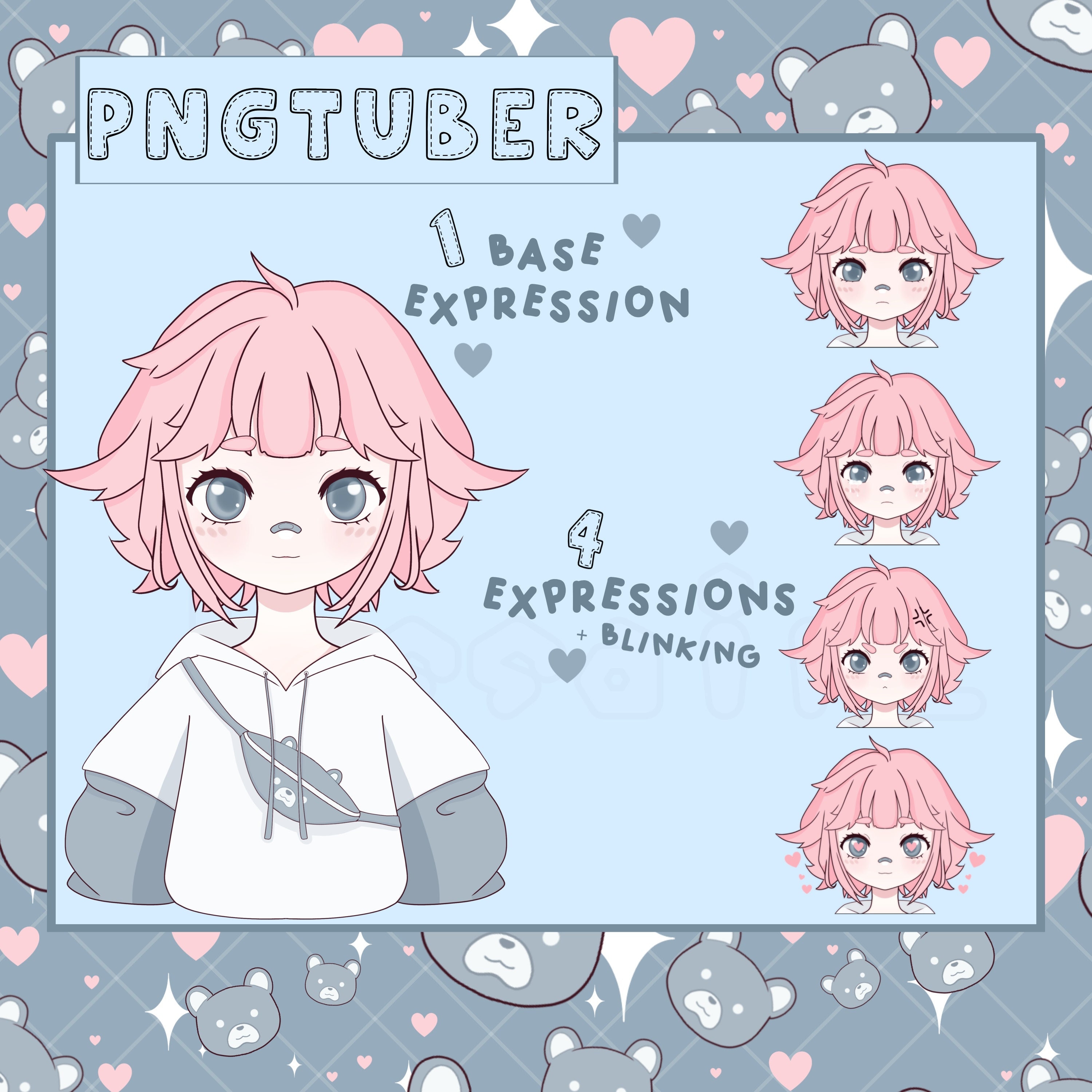 PREMADE Png-tuber Girl Pastel Cute Anime Girl Pngtuber - Etsy Canada