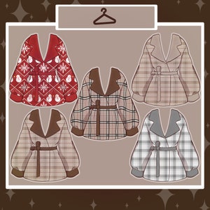 VTUBER ASSETS 2D/3D | Cozy Coats | Accessories, Live2d, Streaming ...