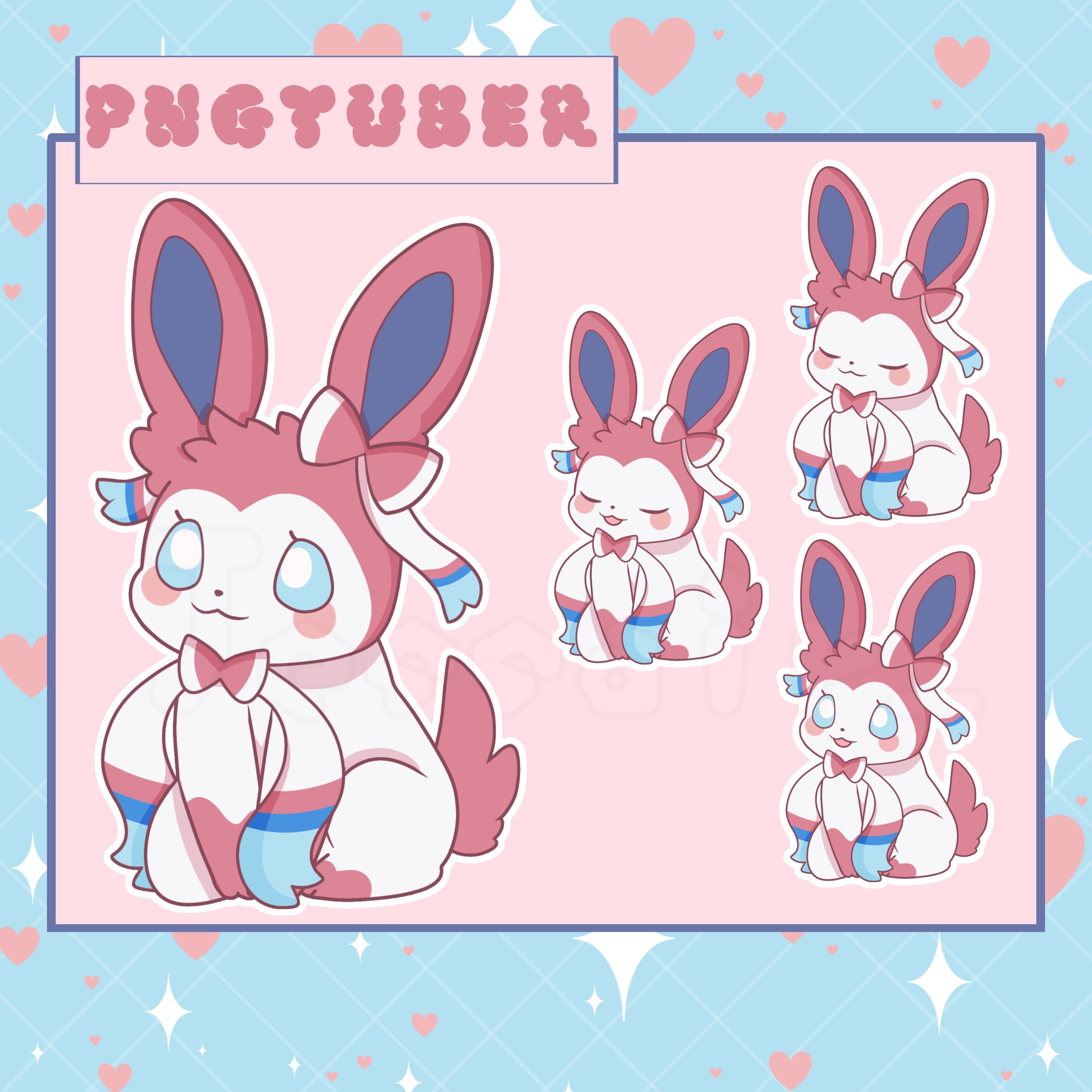 PREMADE PNGTUBER SYLVEON pngtuber ready to use veadotube - Etsy México
