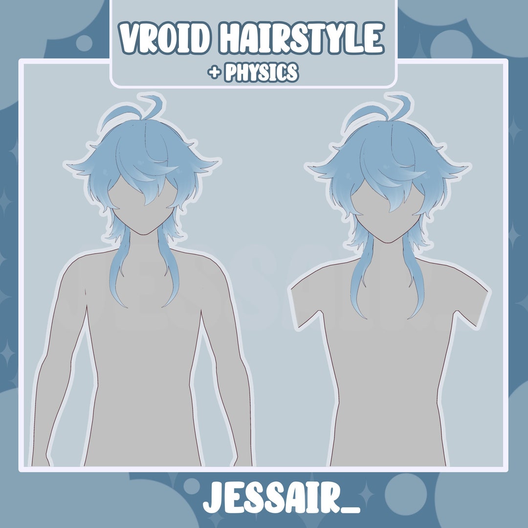 MALE HAIR PRESET | Vroid Male Model,vtuber Assets, Male Preset, Vtuber ...