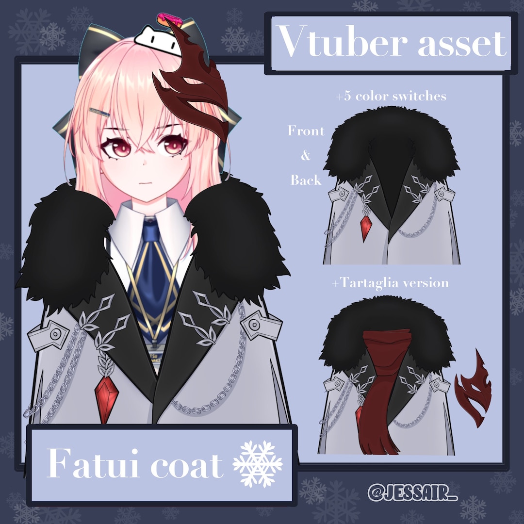 VTUBER ASSET 2D/3D Fatui Coats | Tartaglia, Childe, Fatui Harbingers ...