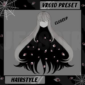 VROID HAIRSTYLE PRESET | Creepy | Halloween | Horror | Vroid, Vtuber ...