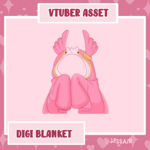 DIGIMON VTUBER ASSETS Cute Blankets for 2d,3d,vroid Models | Tailmon ...