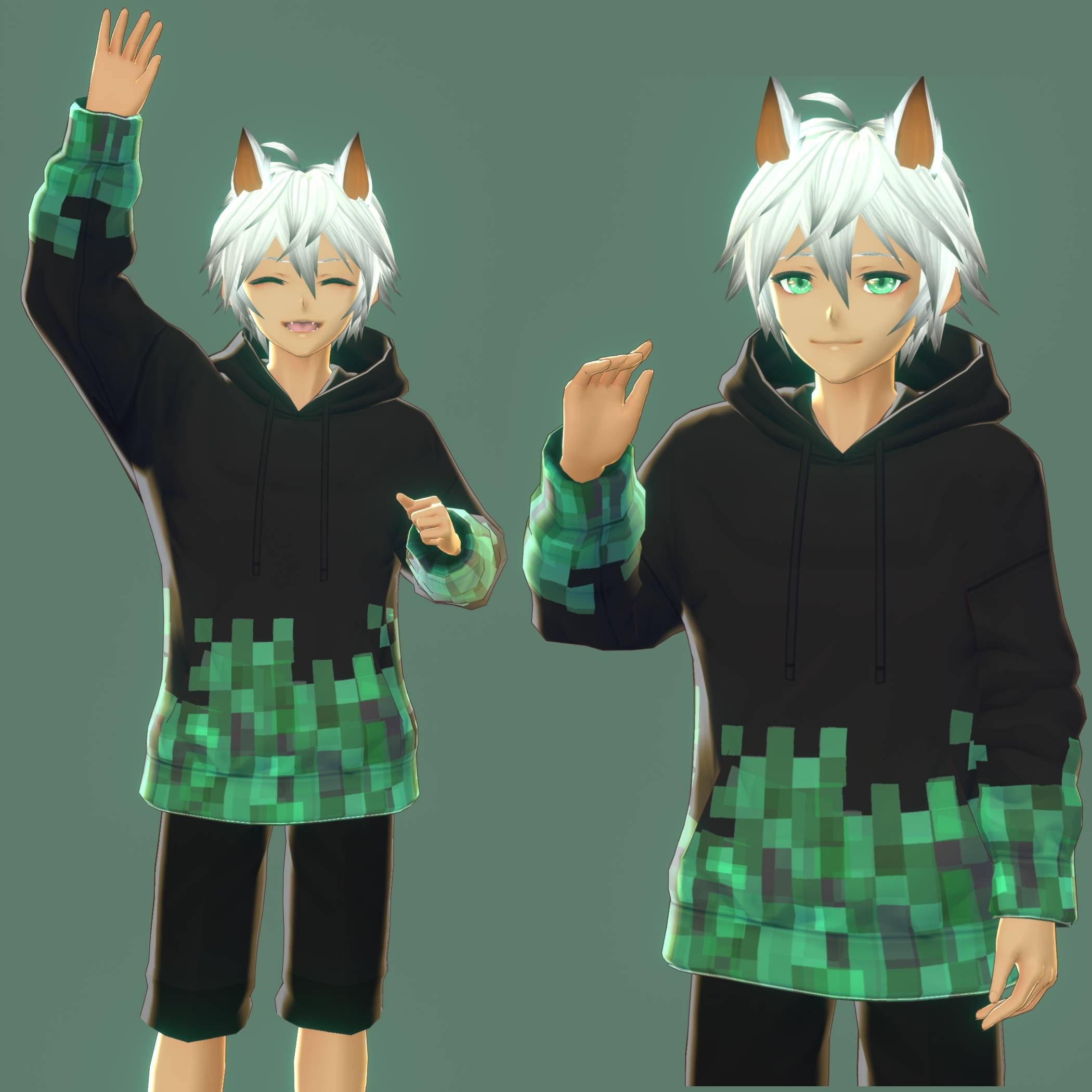 MALE VTUBER CUSTOMIZABLE Models Vroid Vroid Commission - Etsy