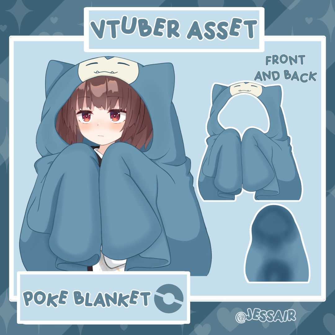 POKEMON VTUBER ASSETS Snorlax Cute Blanket for 2d,3d,vroid Models - Etsy