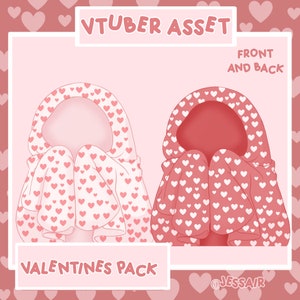 VTUBER LOVE ASSETS | Vtuber Hands Assets | Vroid, Pngtuber, Live2d ...