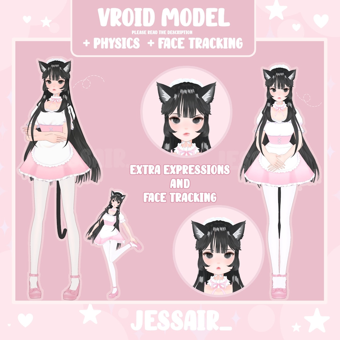 Premade Vtuber Model Girl/female Vroid Model Ready to Use, Ready to ...
