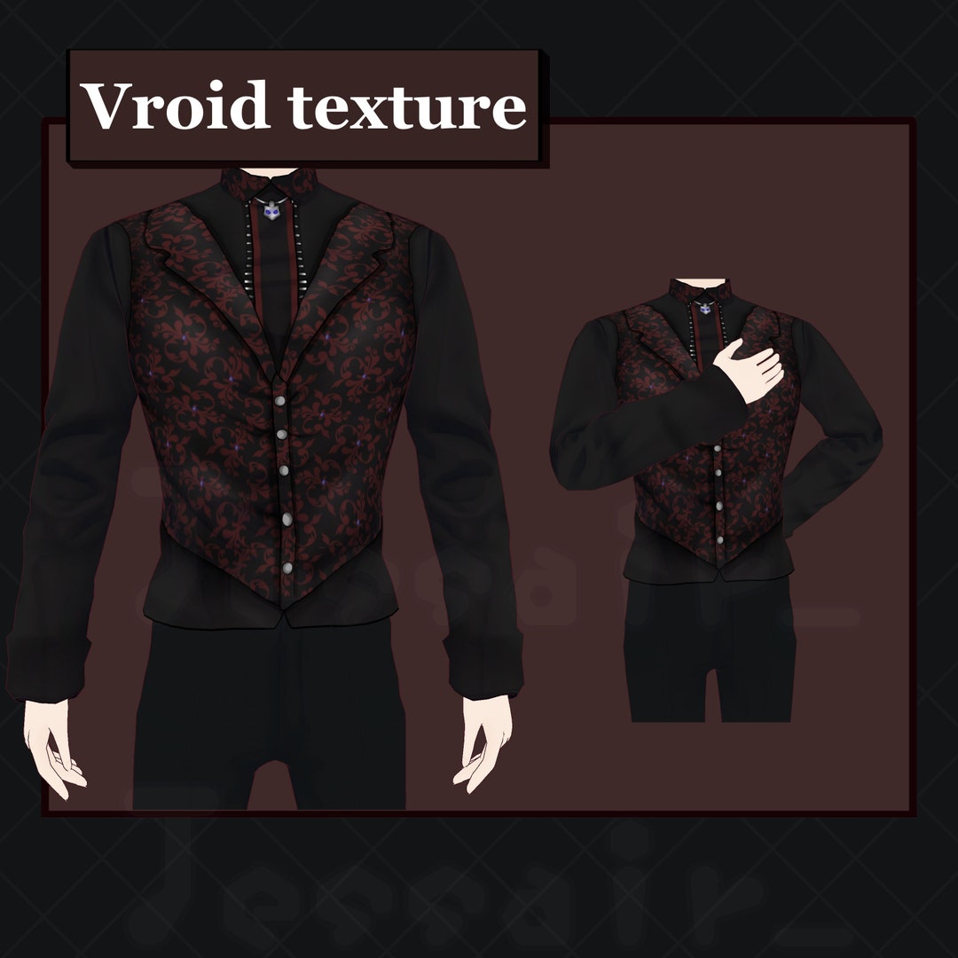 VROID OUTFIT | Male Elegant Attire, Outfit, Dark Academia, Dark ...
