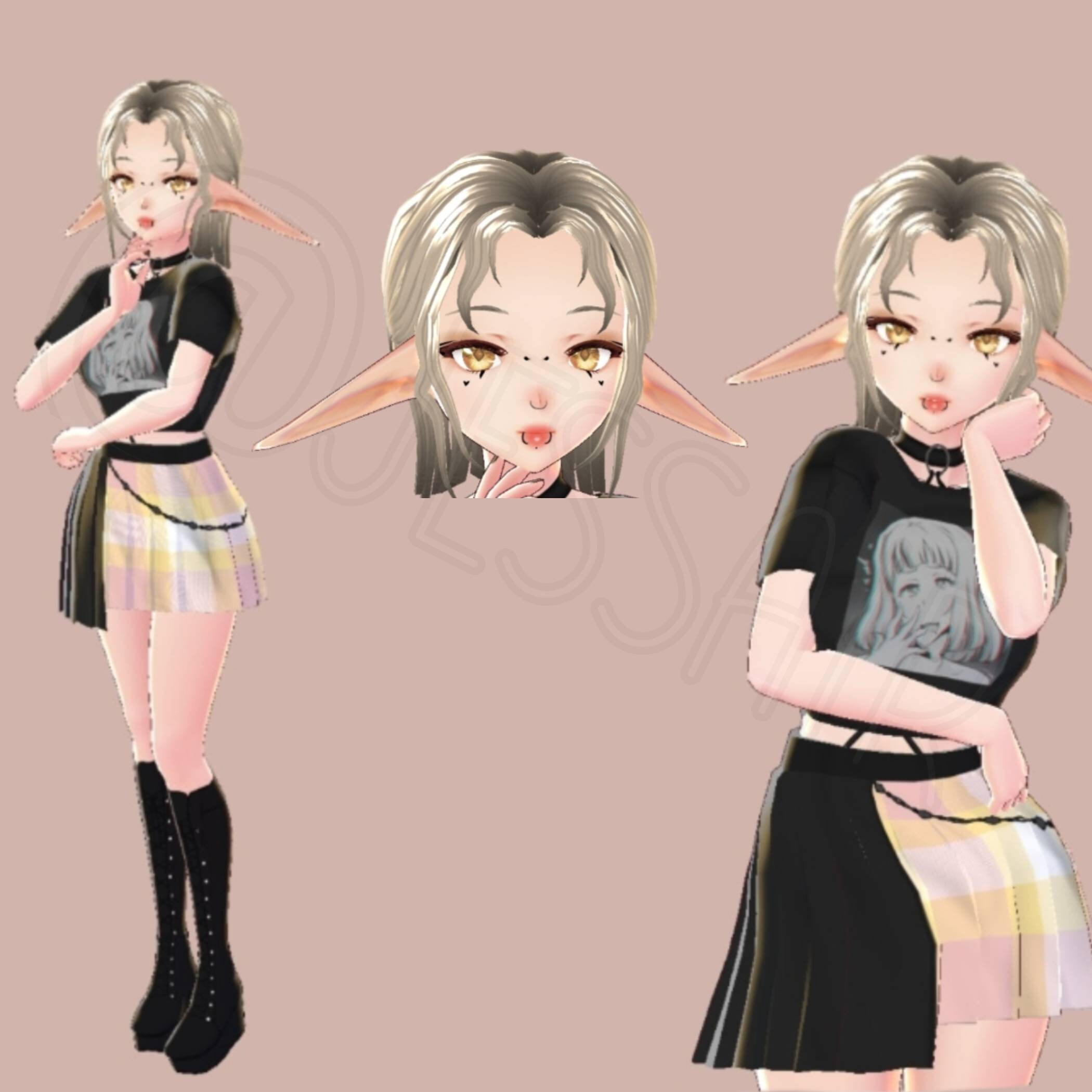 FEMALE Vtuber CUSTOMIZABLE Models vroid Commission 3d - Etsy Australia