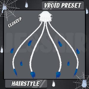 VROID Hairstyle Preset | Long Ghost Braids Hairstyle With PHYSICS ...