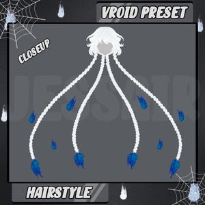 VROID Hairstyle Preset | Long Ghost Braids Hairstyle With PHYSICS ...