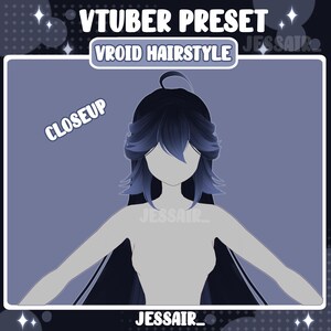VROID Hairstyle Preset | Long Hairstyle With PHYSICS | Fantasy ...
