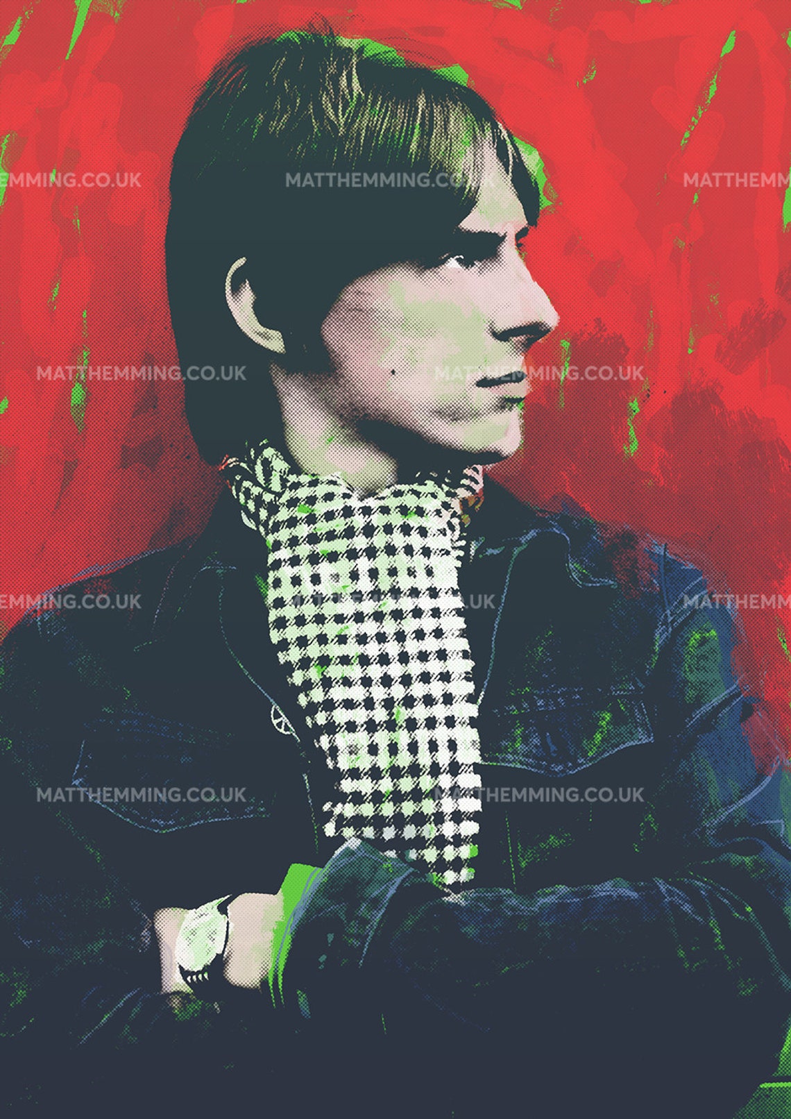 Poster Print of Paul Weller of the Jam Style Council Wall Art - Etsy UK