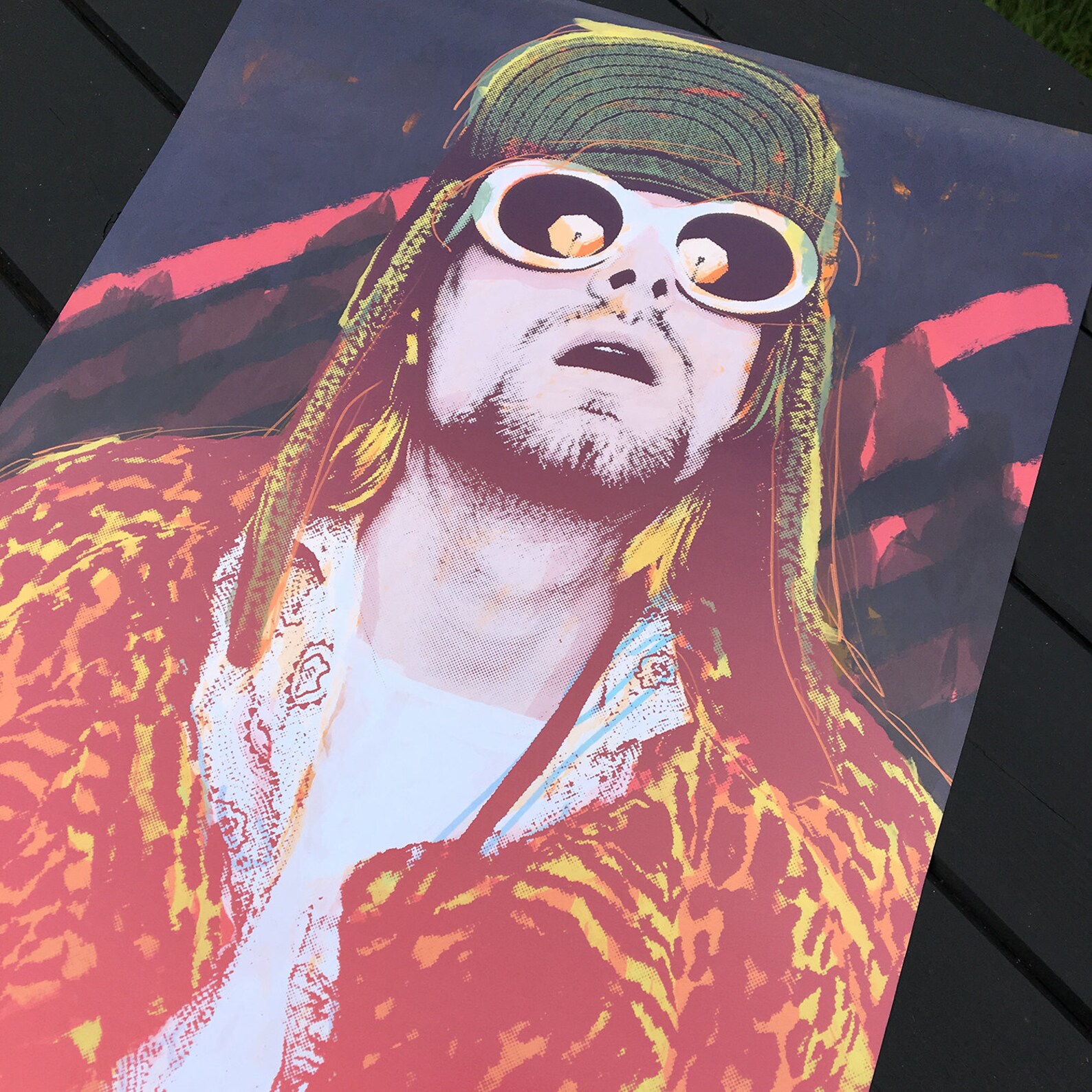 Poster Print of Kurt Cobain Nirvana Wall Art Decor A5 A4 A3 A2 - Etsy UK