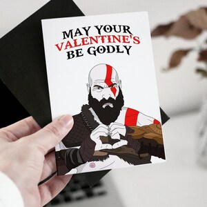 God of War Valentines Day Card - Etsy