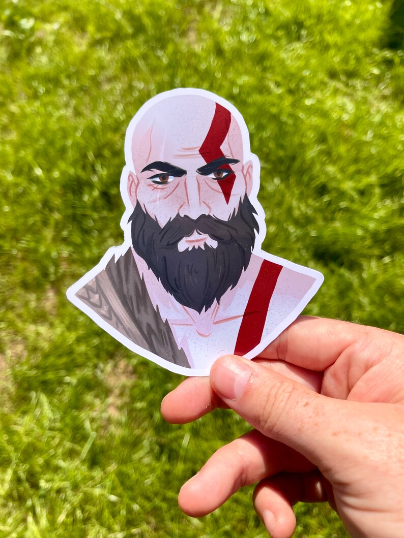 Kratos God of War Sticker - Etsy UK