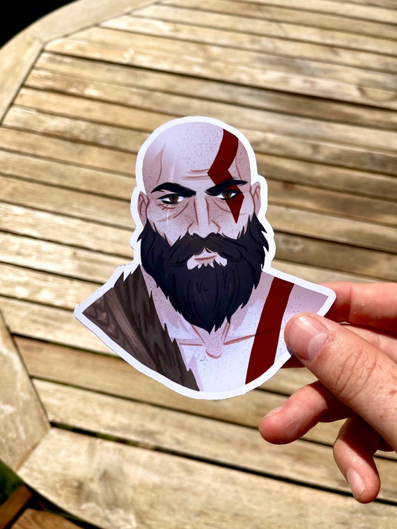 Kratos God of War Sticker | Etsy