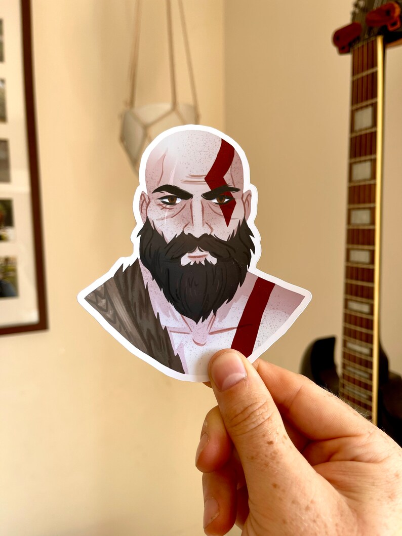 Kratos God of War Sticker - Etsy UK