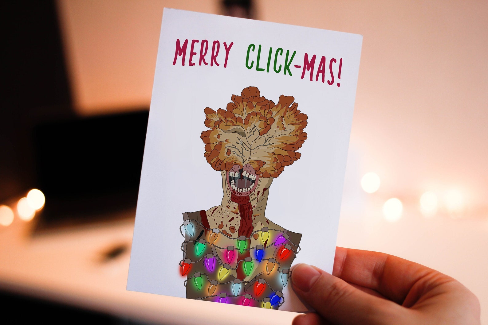 The Last of Us Christmas Clicker Card Christmas Card Merry - Etsy UK
