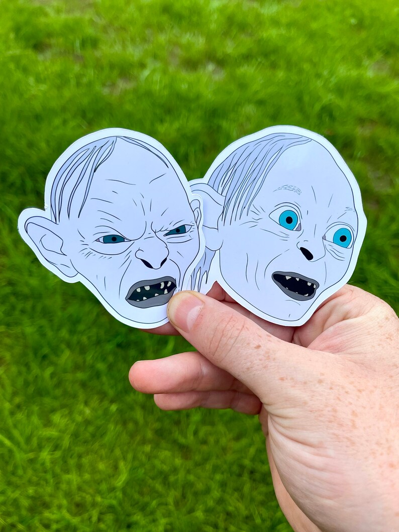 LOTR Gollum Sméagol Stickers - Etsy UK