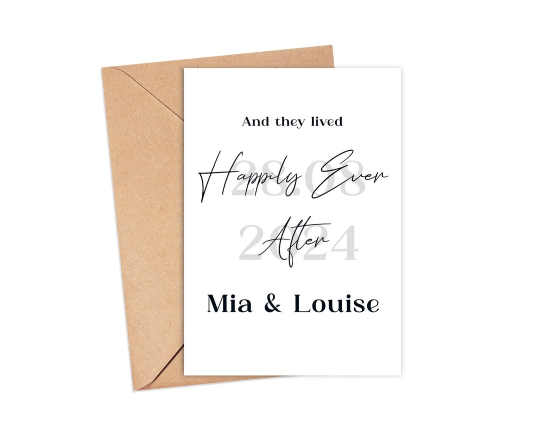 Personalised Wedding Card Special Date Card - Etsy