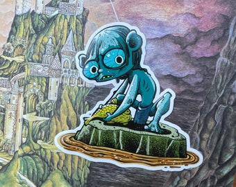 Gollum Sticker - Etsy UK