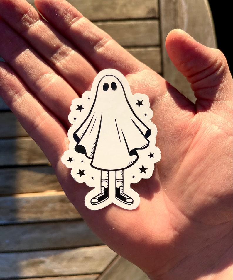 Human Cute Ghost Sticker Human Ghost Boy Sticker - Etsy UK