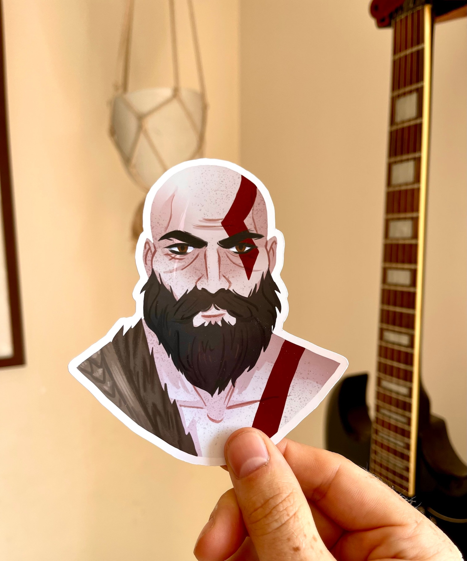 Kratos God of War Sticker - Etsy UK