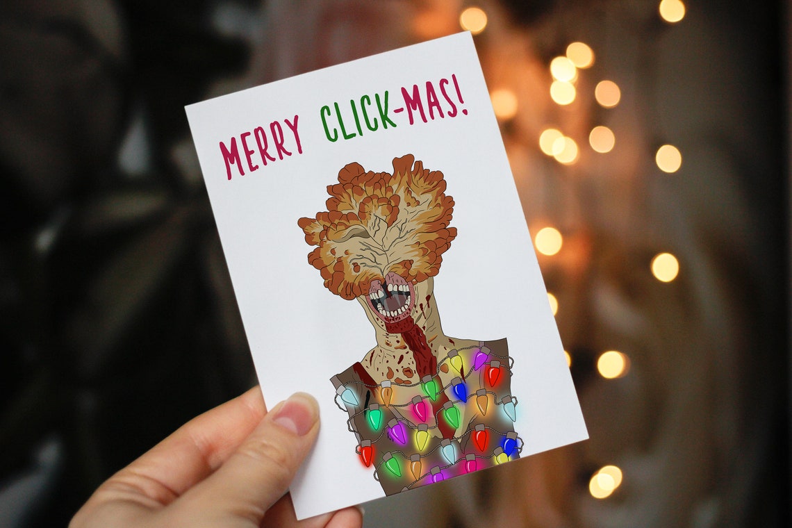 The Last of Us Christmas Clicker Card Christmas Card Merry - Etsy UK