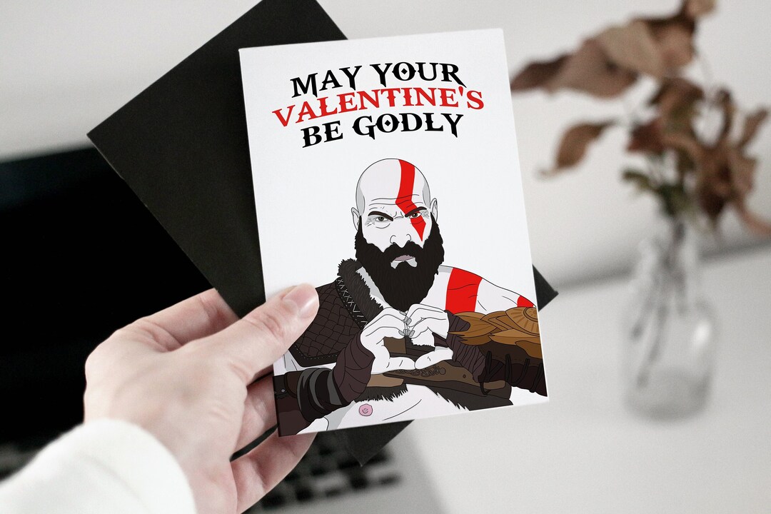 God of War Valentines Day Card - Etsy