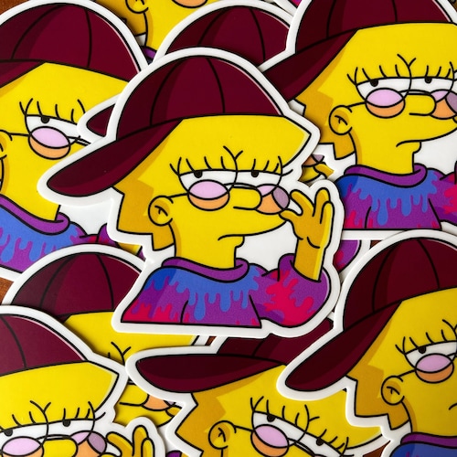 Cool Lisa Simpson Sticker Simpsons Lisa Sticker - Etsy
