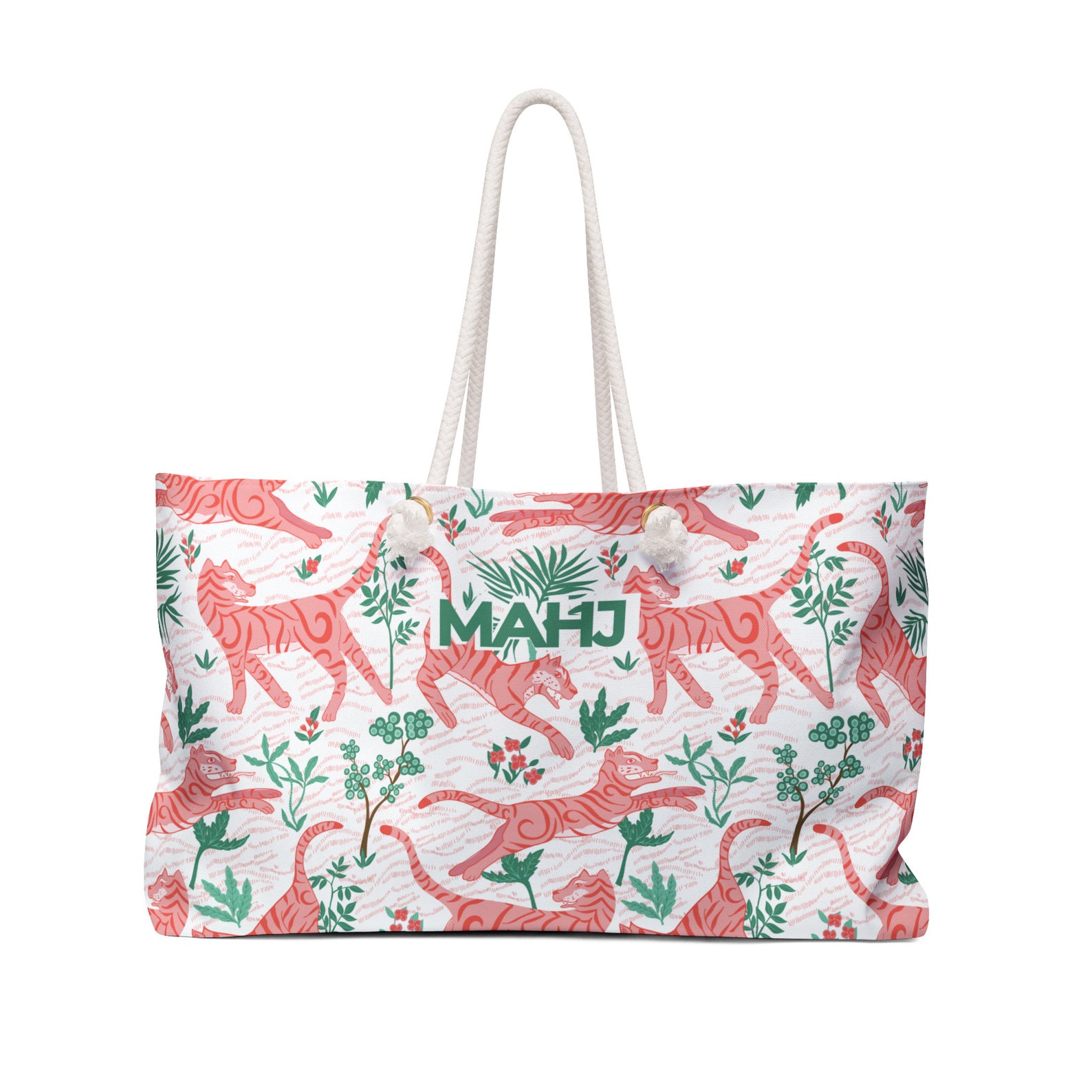 Mahjong Tote Bag Carry All Perfect Mahj Gift Fun Tiger - Etsy
